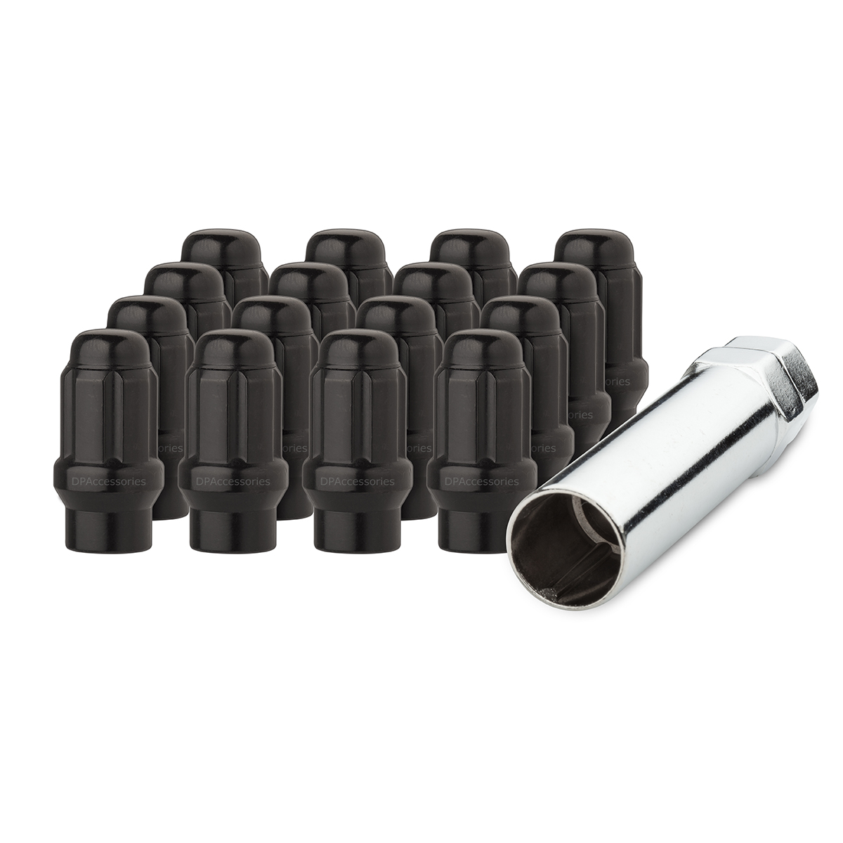 16 Black 1 2 20 Closed End ET Spline Tuner Lug Nuts For Aftermarket 16 Black 1 2 20 Closed End ET Spline Tuner Lug Nuts For Aftermarket