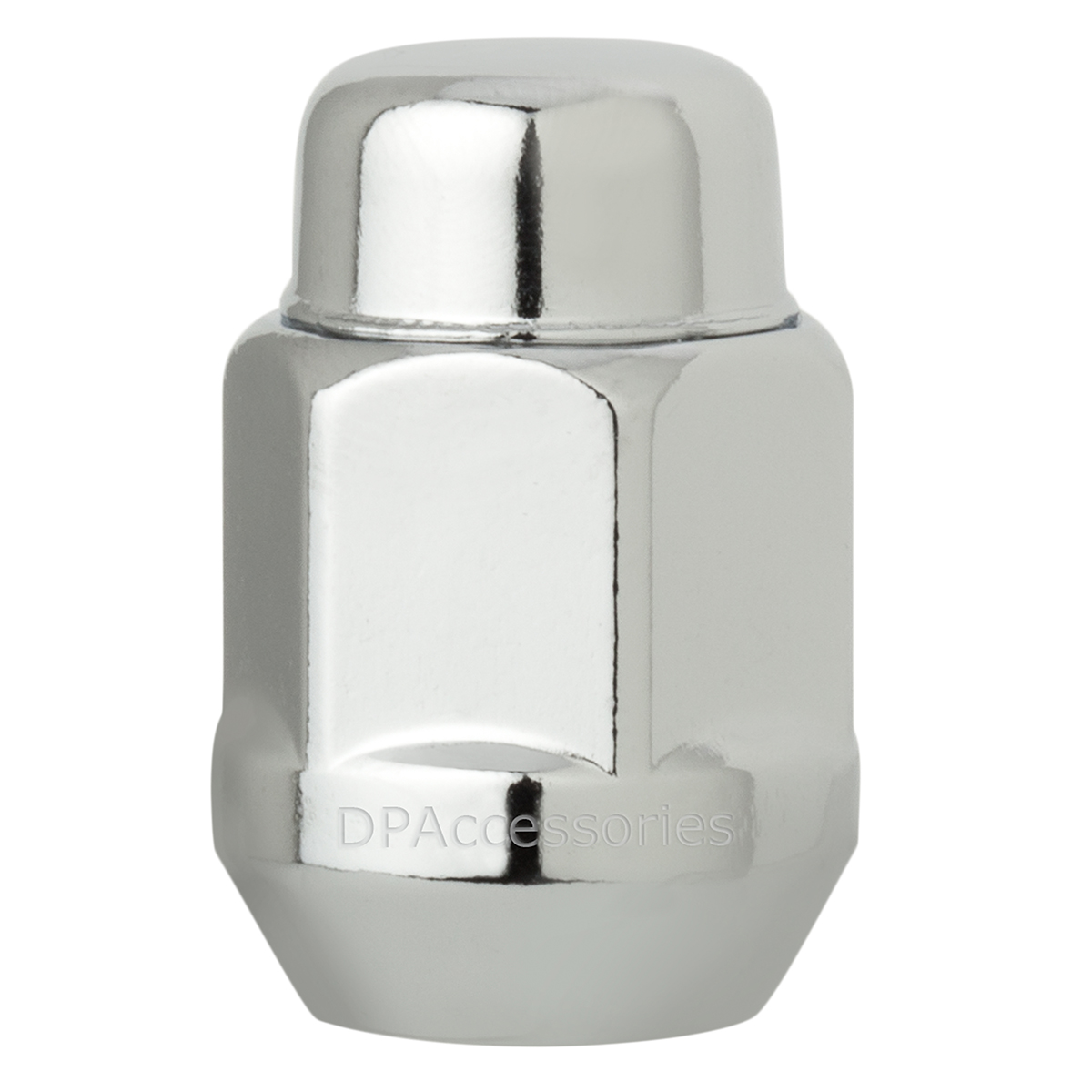 24 Chrome 12x1.5 Closed End Bulge Acorn Lug Nuts - Cone Seat - 13/16 ...